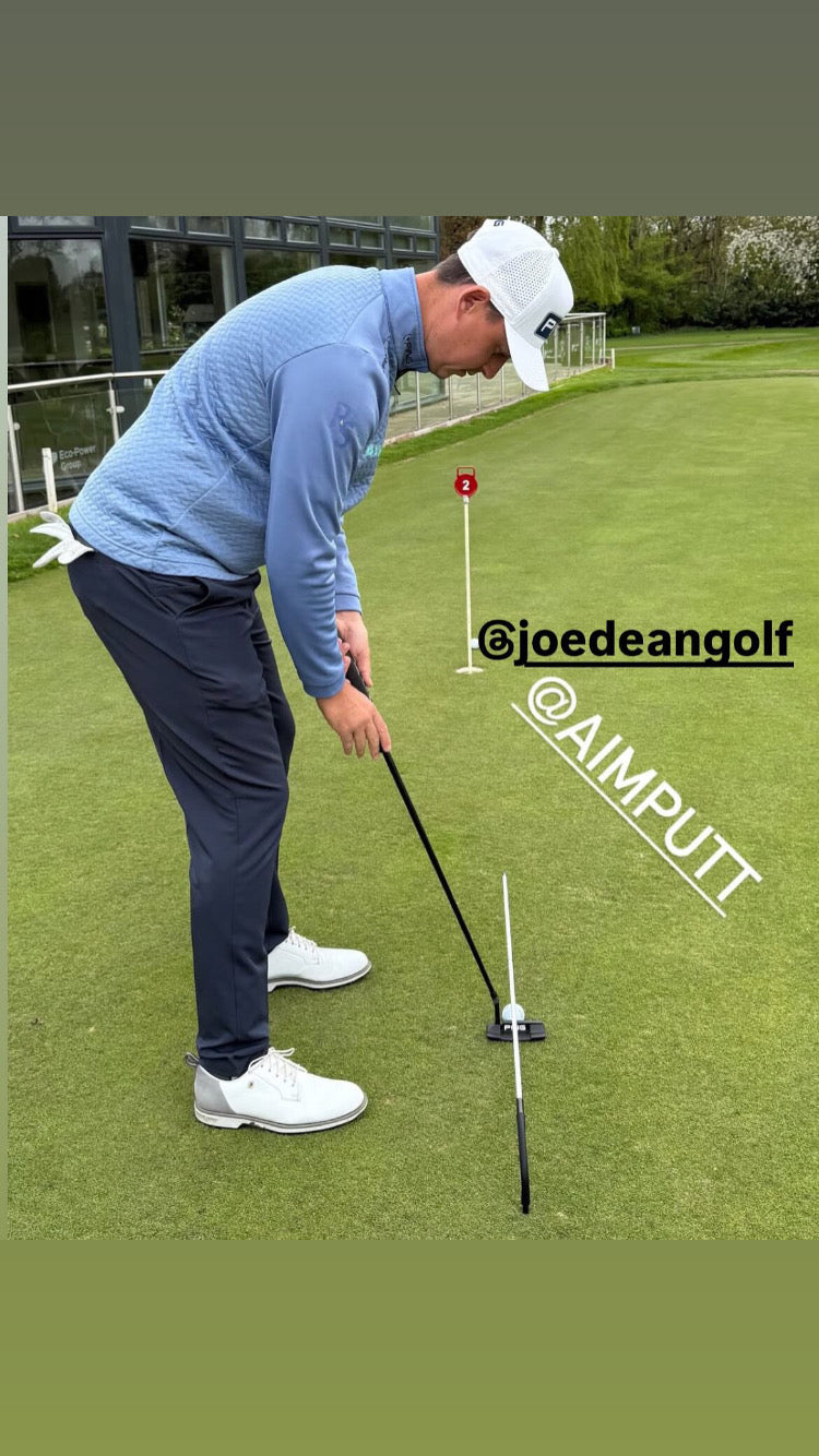 Joe Dean DP World Player using AimPutt 2